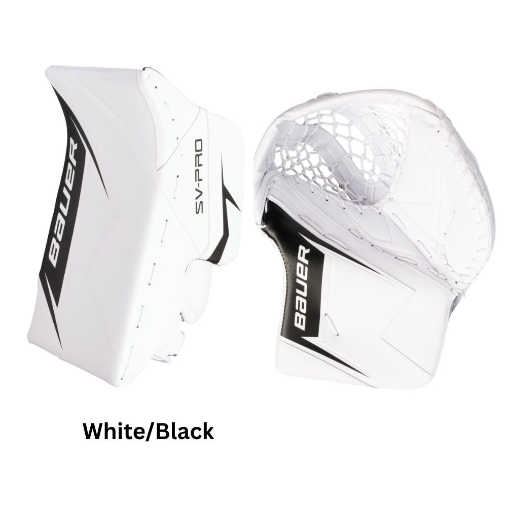 Bauer Senior SV-Pro Hockey Goalie Blocker+Trapper