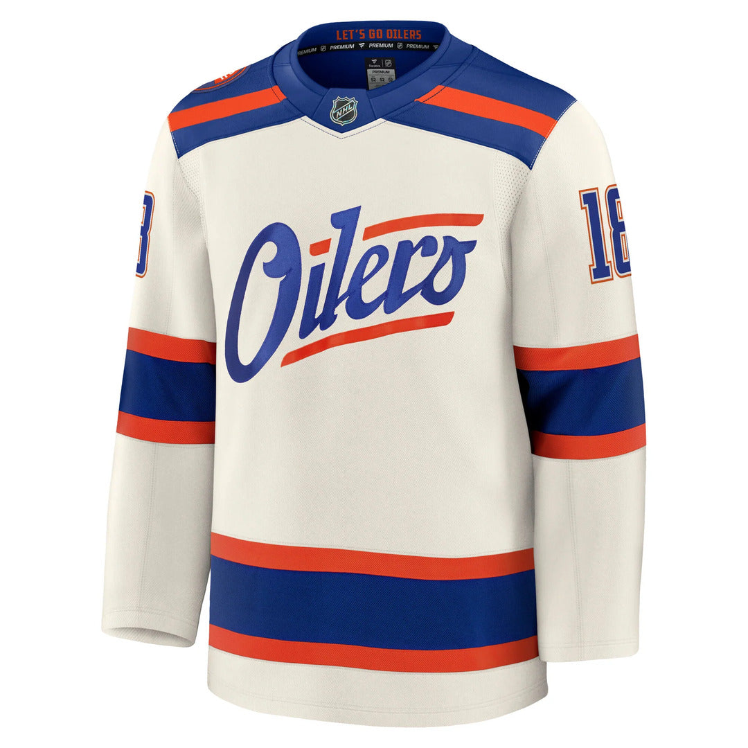 Fanatics Men's NHL Edmonton Oilers Zach Hyman Premium Alternate Jersey