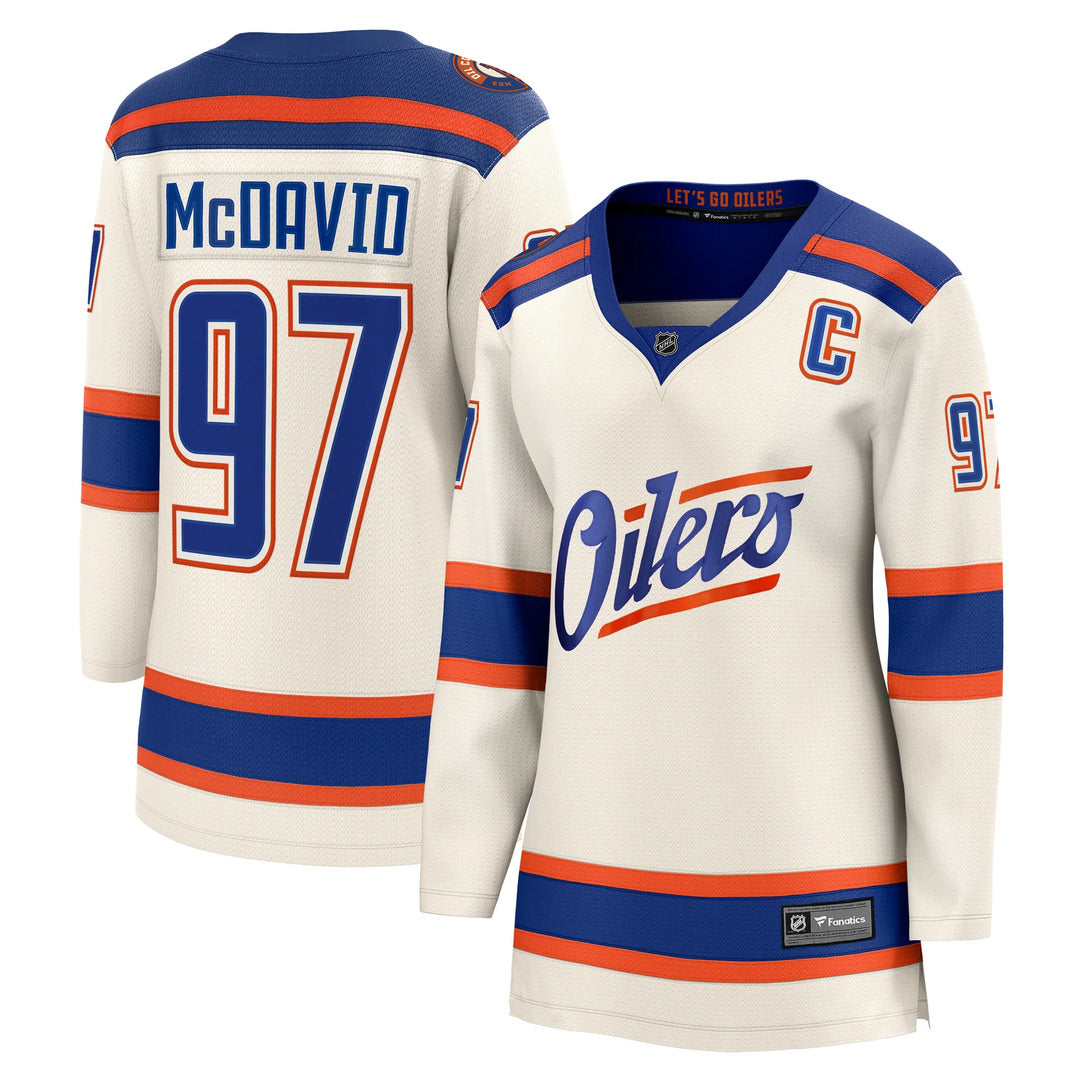 Fanatics Women's NHL Edmonton Oilers Connor McDavid Breakaway Alternat