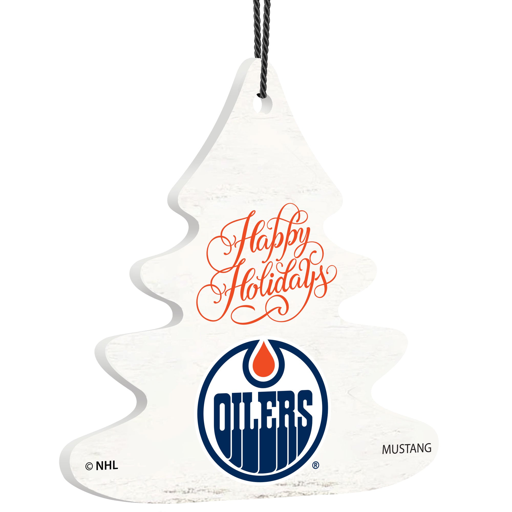 Mustang NHL Edmonton Oilers Tree Ornament